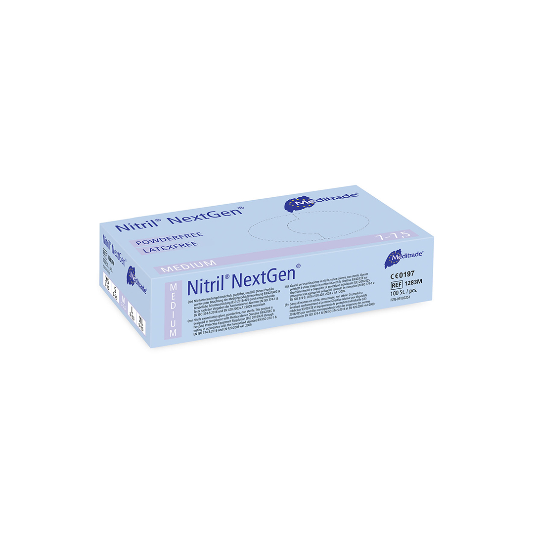 CGN632 : Nitril NextGen Nitrile Examination Gloves Blue Medium