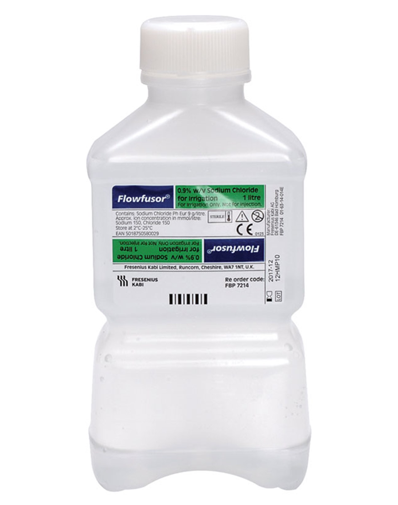 EVS100 : Sodium Chloride 0.9% for Irrigation Solution Bottle