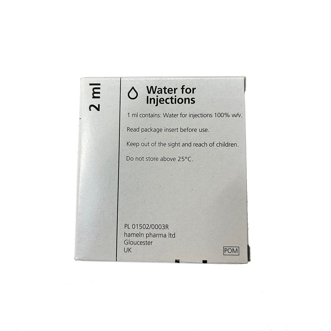 NAH310 : Water for Injection B.P. 2ml Ampoules